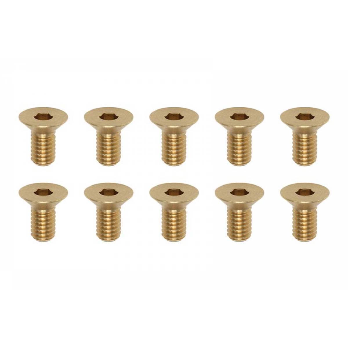 High precision brass FH screw M3 x 6 mm